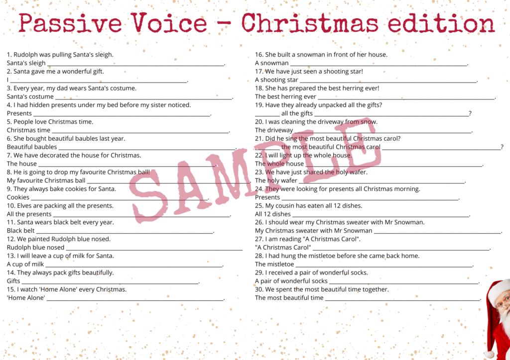 Passive Voice - Christmas Edition - landofwonders